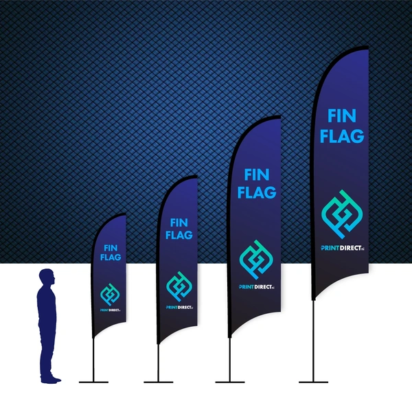 Fin Flags Belfast | Custom Outdoor Flags | Bases | Print Direct NI